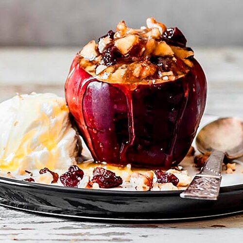 9 passos para a maçã assada no forno deliciosa