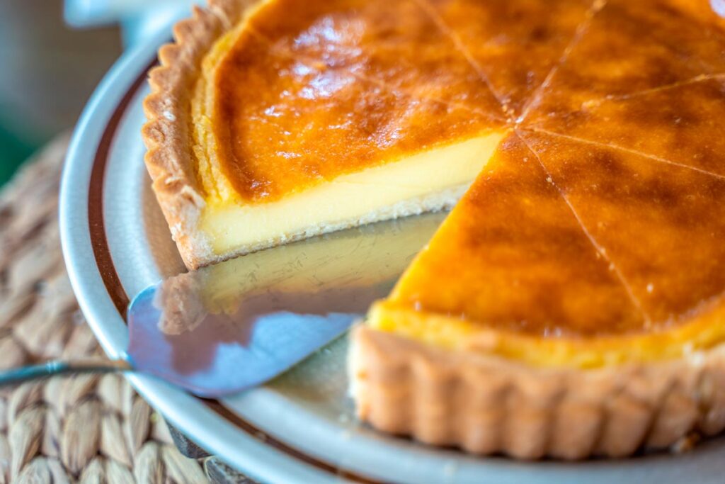 Tarte de natas com leite condensado