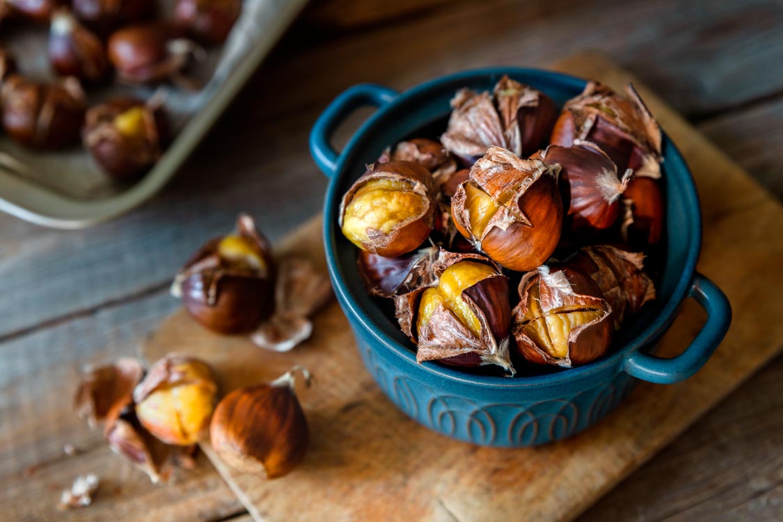 Receita de castanhas assadas na Air Fryer