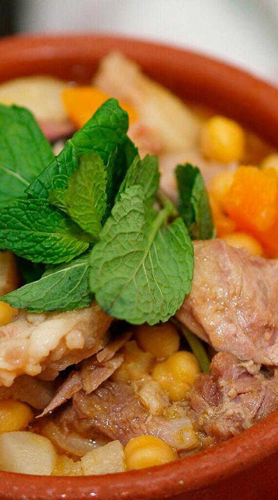 Receita de cozido de grão à alentejana