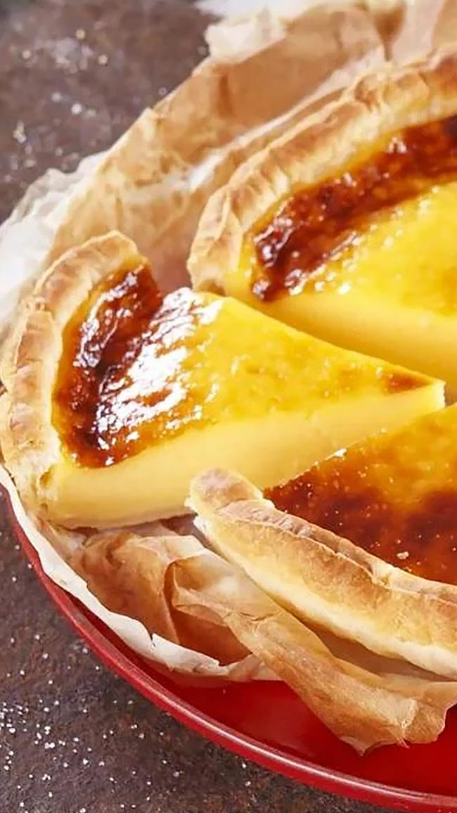 Receita de tarte de pastel de nata