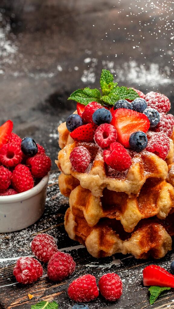 Receita de waffles simples e crocantes